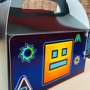 Geometry Dash Personalized Gable Boxes, Favor Boxes for Kids - Qty. (12 ...