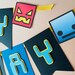 Geometry Dash Happy Birthday Banner - Etsy