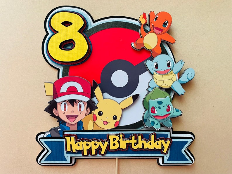 Pokemon Cake Topper - Etsy