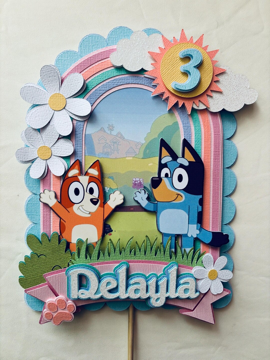 Bluey Cake Topper - Etsy