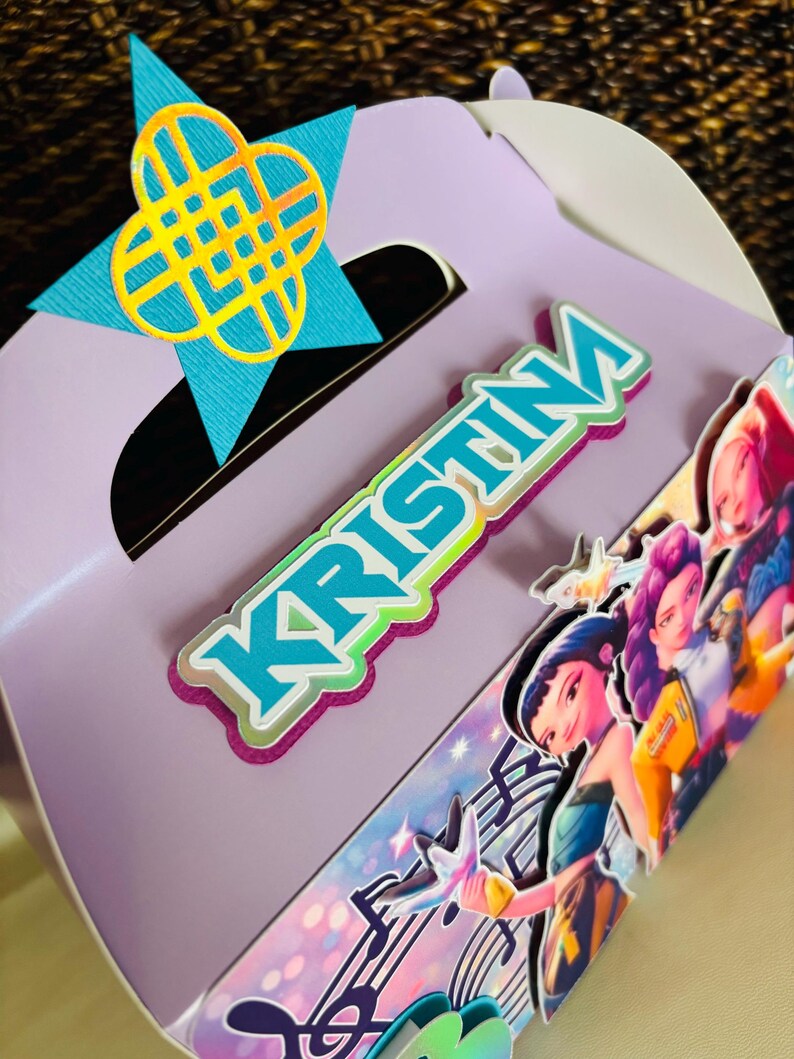 Personalized Huntrix-kpop Demon Hunters Favor Boxes for Kids - Set of ...