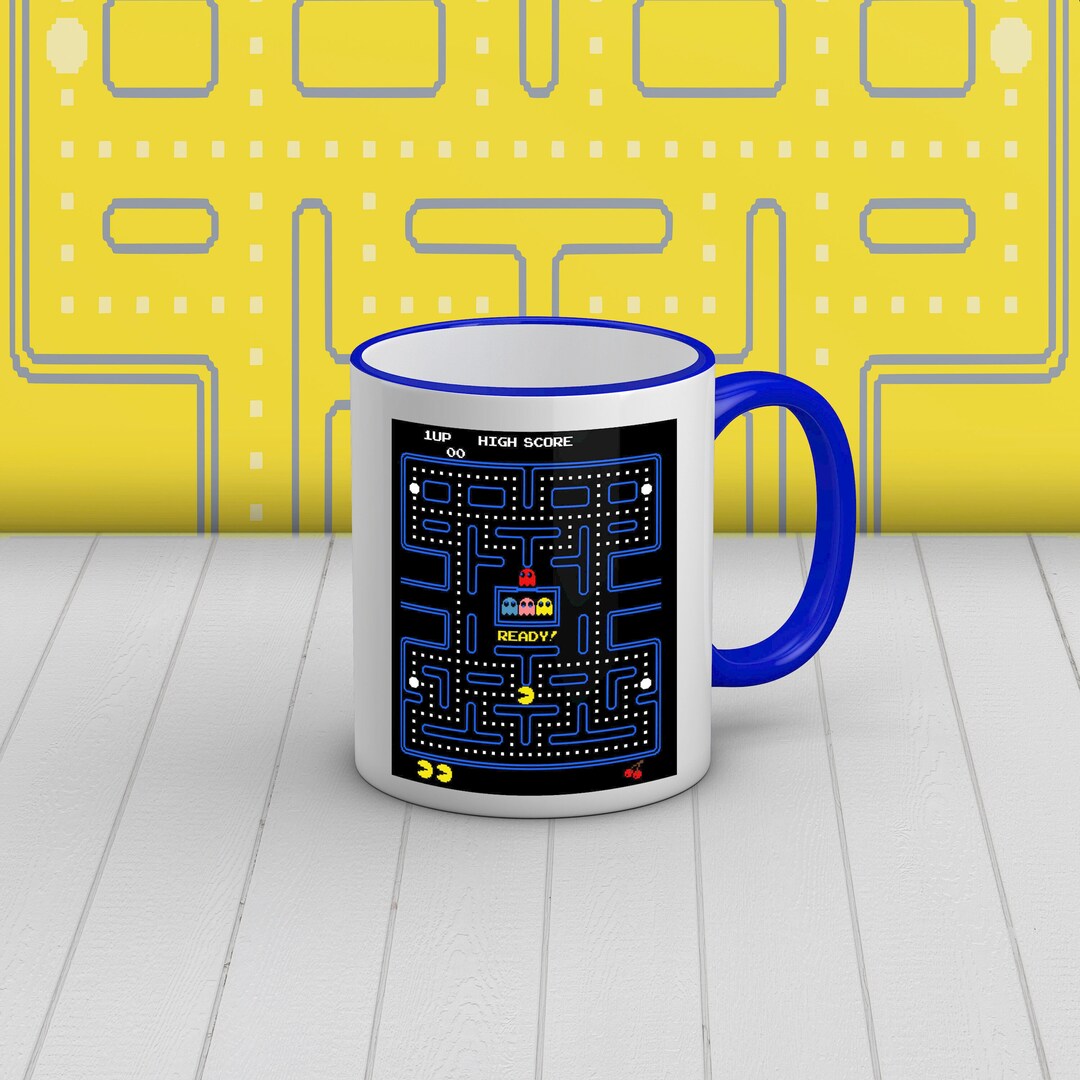 Pacman Arcade Pac Man Retro 1980s Gaming Coffee Mug - Etsy