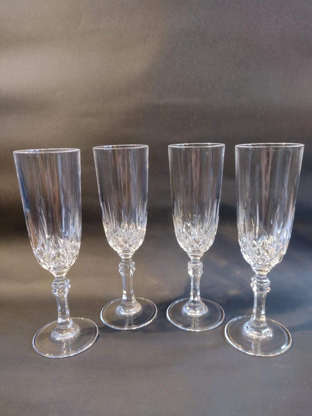 Davinci Lead Crystal Champagne Flutes - Etsy