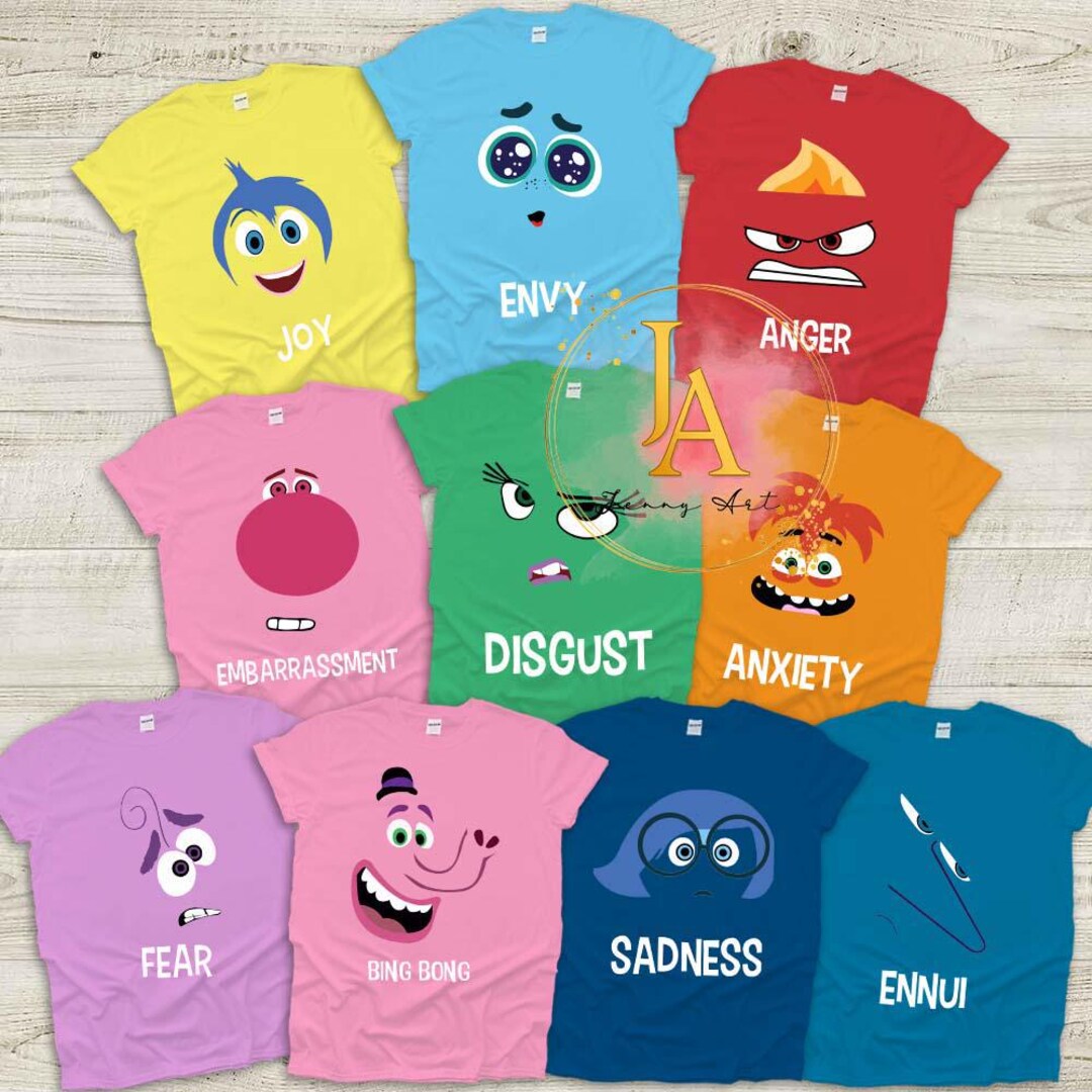 Disney Inside Out Character Face Halloween Costume Group Custom Vintage ...