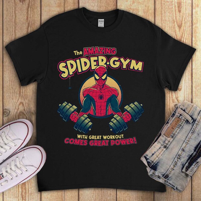 Spiderman Gym Shirt - Etsy