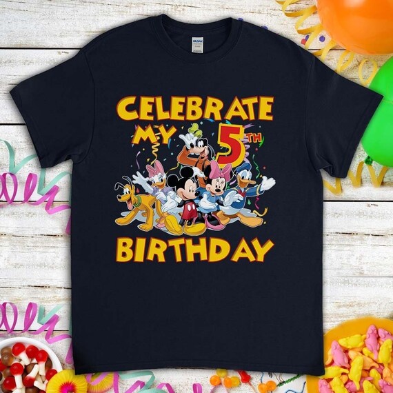Goofy Mickey Mouse Donald Duck Celebrate My Birthday Gift | Etsy