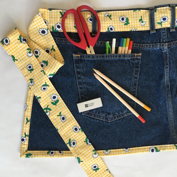 Upcycled Denim Apron - Etsy