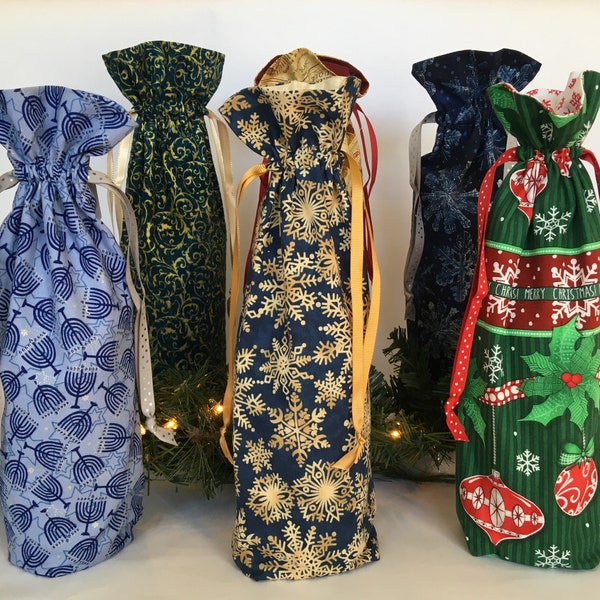 Fabric Wine Bag - Etsy