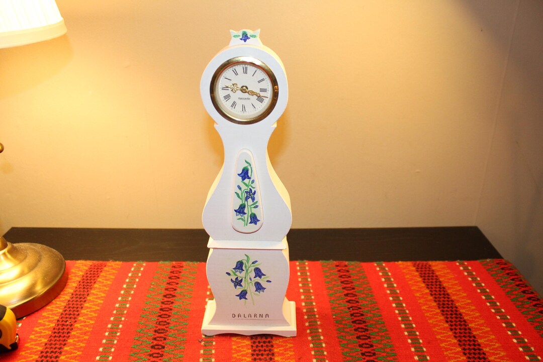 Antique Vintage Original Mora Mantel Table Clock From Grannas Hemslöjd ...