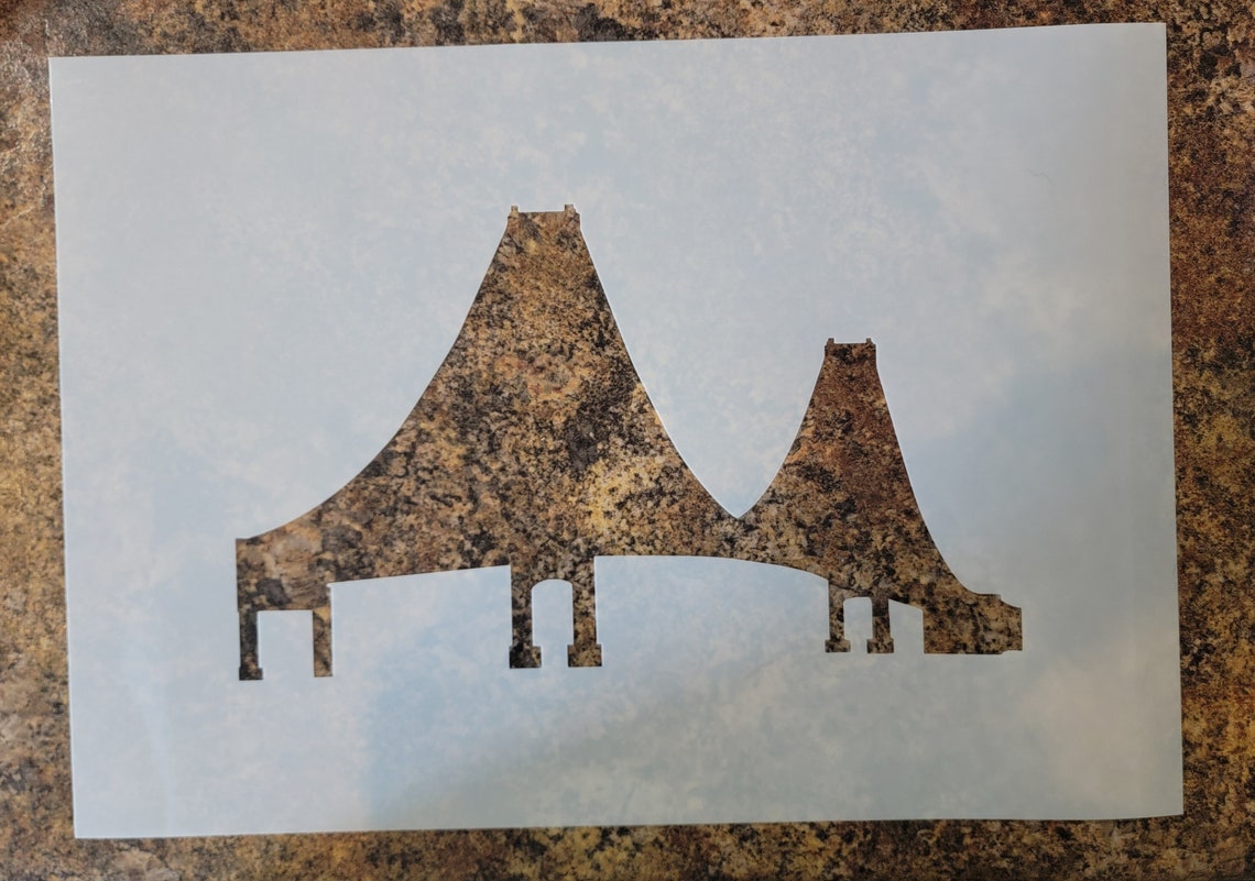 Mackinaw Bridge Stencil - Etsy
