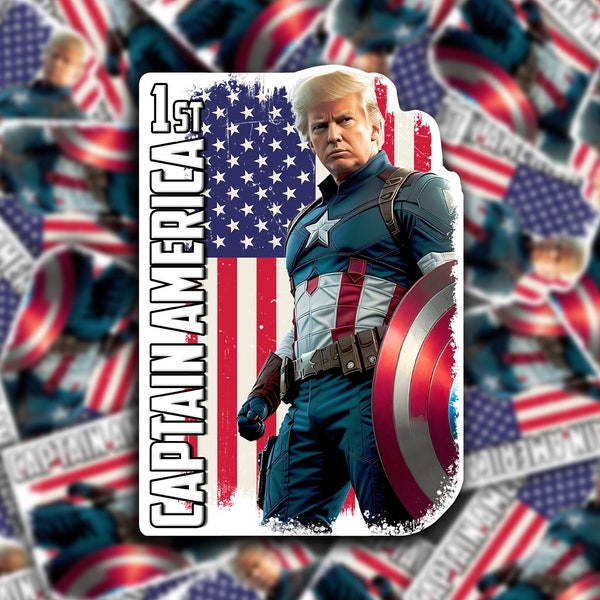 Captain America Trump - Etsy