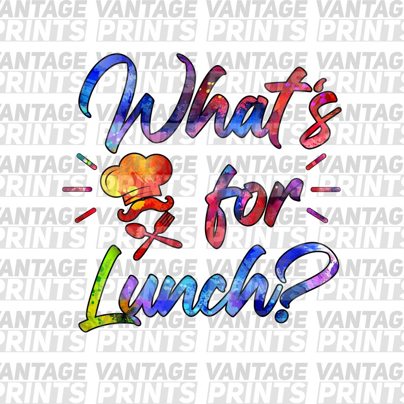 What's for Lunch Lunch Guy PNG Cafeteria Worker PNG - Etsy