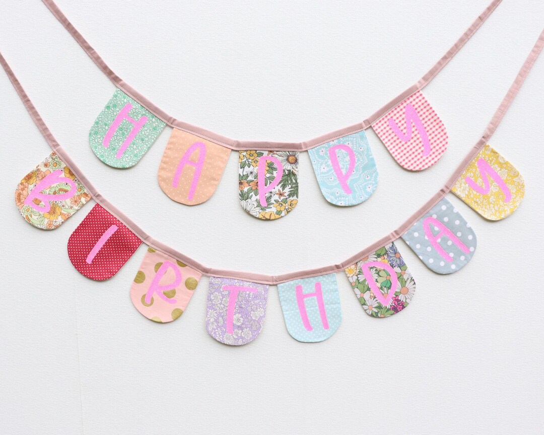 Ruby Happy Birthday Bunting - Etsy