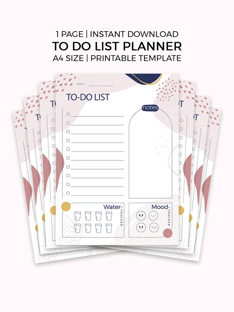 Bohemian Activity Tracker, Printable to Do List, Simple Tasks List ...