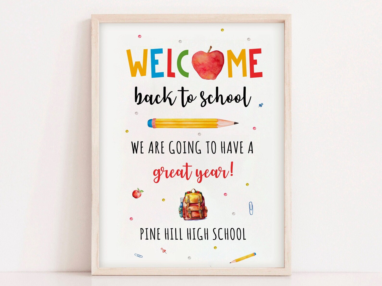 Back to School Poster, Welcome Back to School Poster for Classroom ...