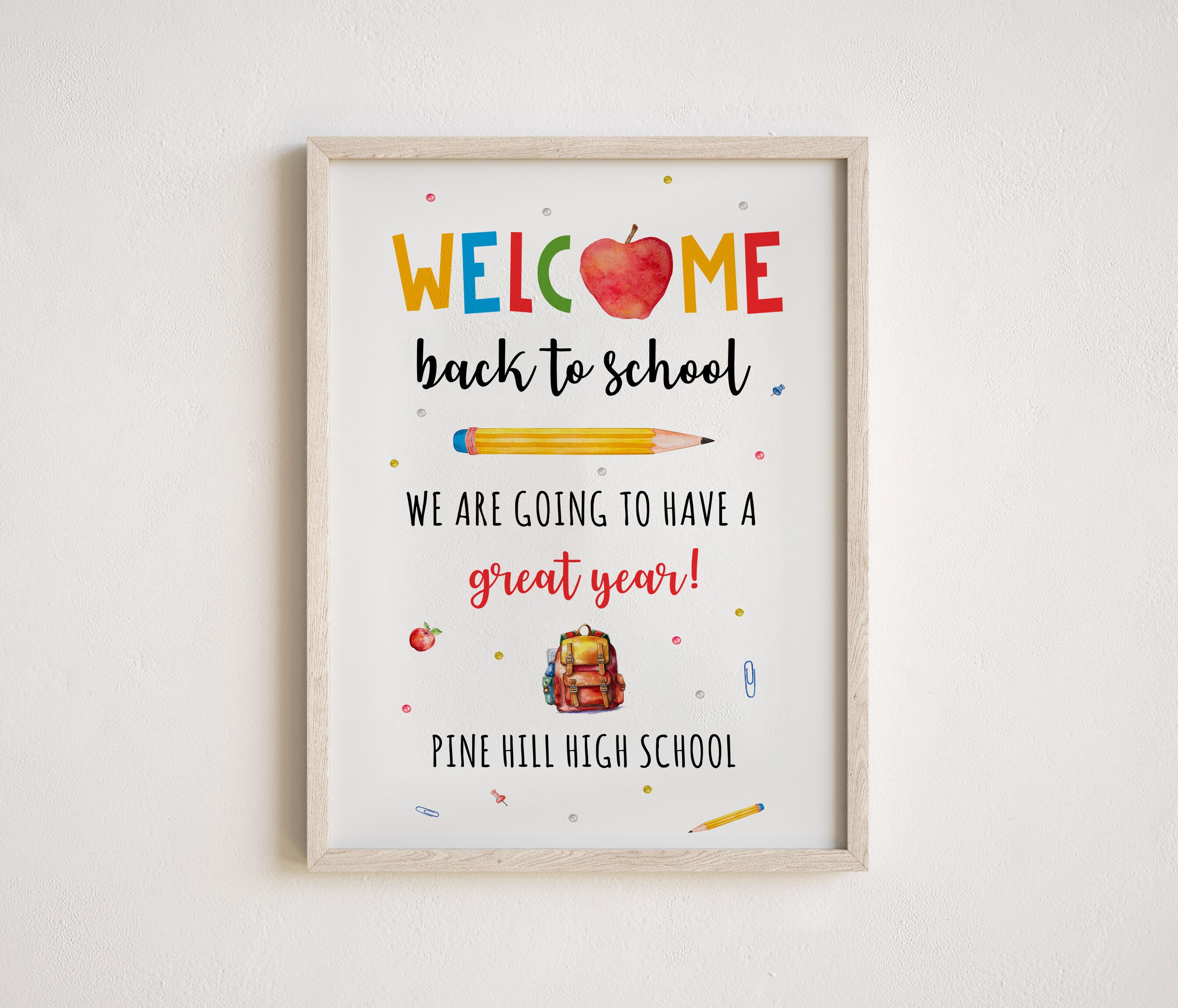 Back to School Poster, Welcome Back to School Poster for Classroom ...