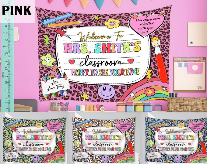 Classroom Decor, Composition Notebook Theme, Custom Classroom Tapestry ...