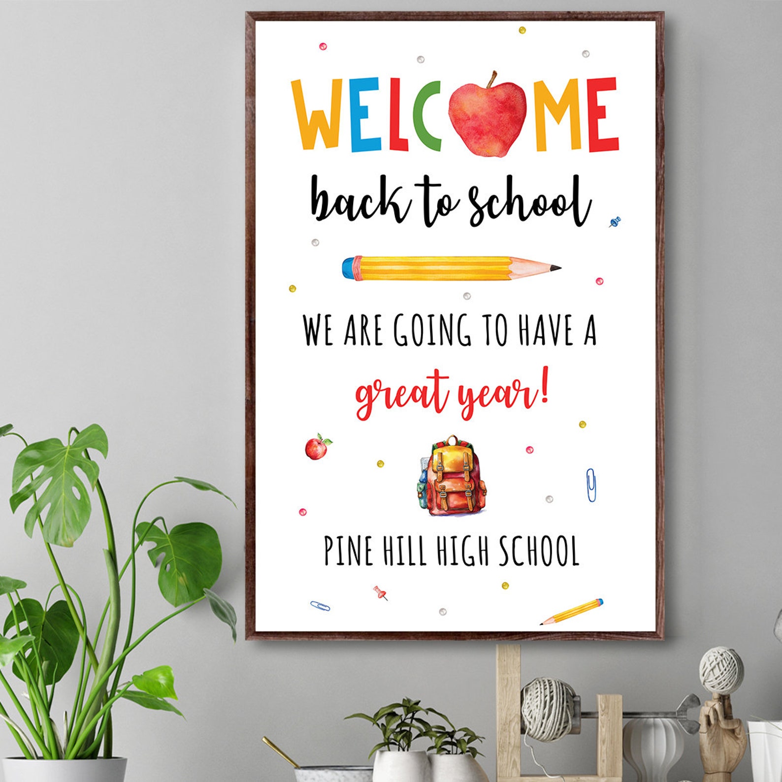 Back to School Poster, Welcome Back to School Poster for Classroom ...