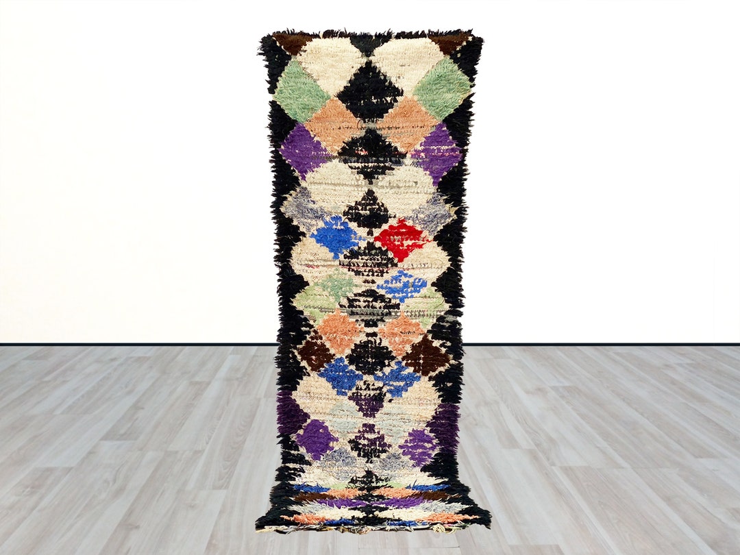 Moroccan Berber Runner Rug, Vintage Runner Rug, Old Hallway Carpet. - Etsy