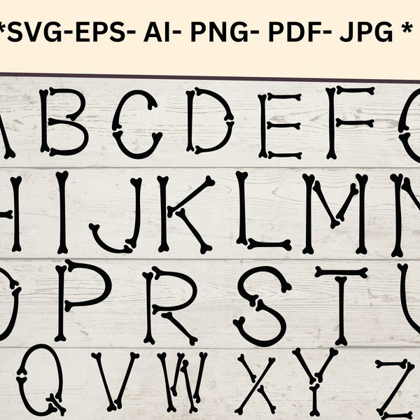 Bones Ttf Font - Etsy