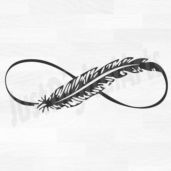 Infinity Feather Digital Download Instant Download Svg - Etsy