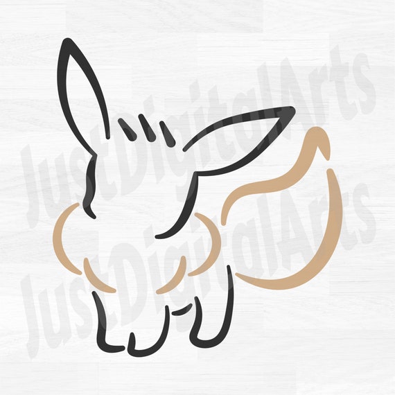 Eevee Pokemon Line Drawing