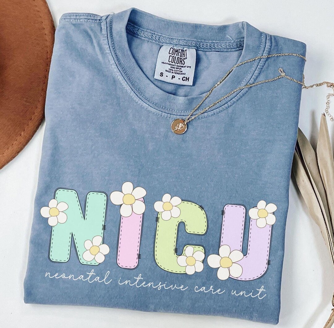 NICU Nurse Shirt Comfort Colors® Neonatal Intensive Care RN Registered ...