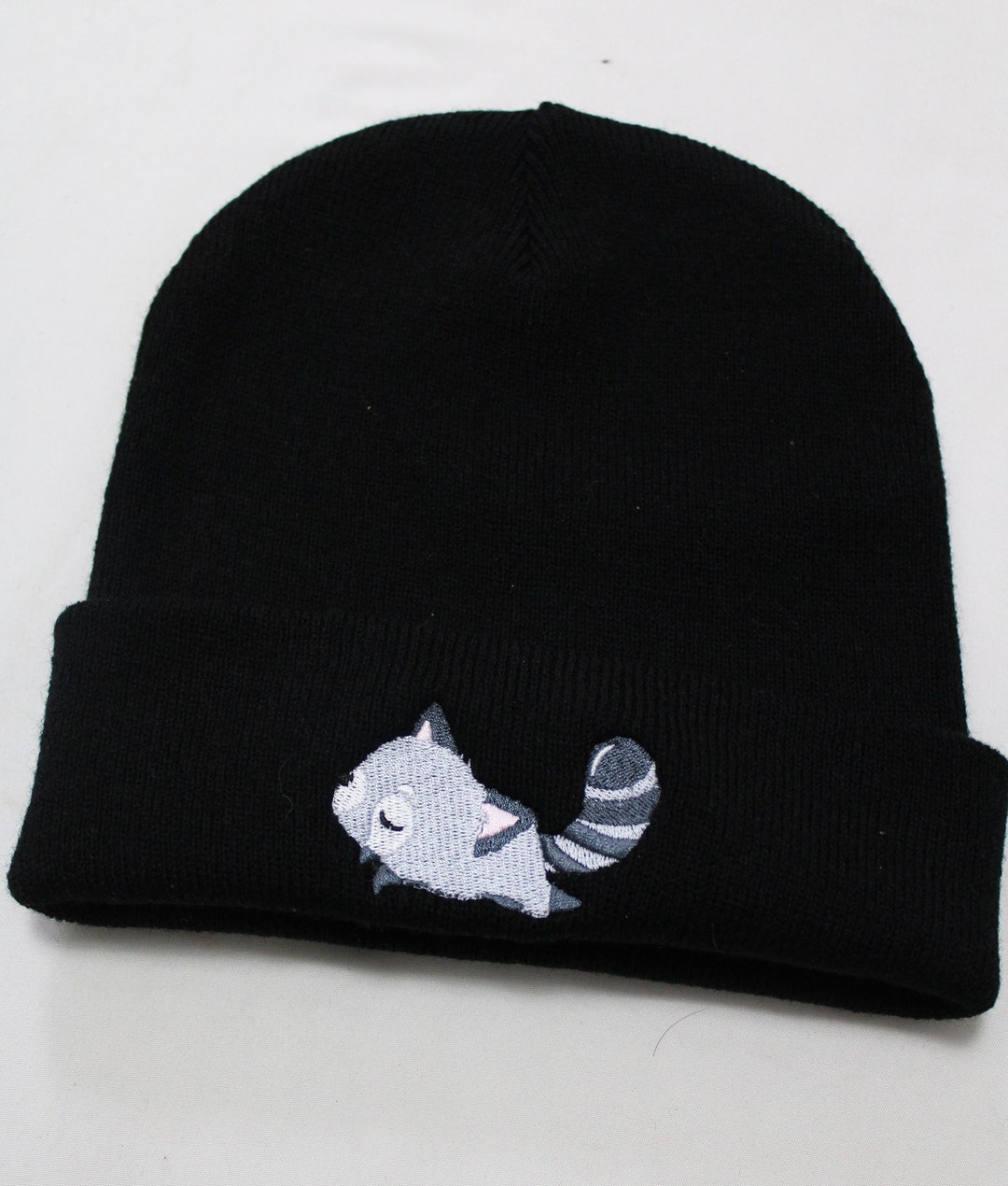 Embroidered Grey Panda Beanie, Cute Animal Hat, Cute Panda Gifts ...