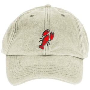Embroidered Vintage Washed Lobster Cap. Dyed Vintage Cap, Custom ...