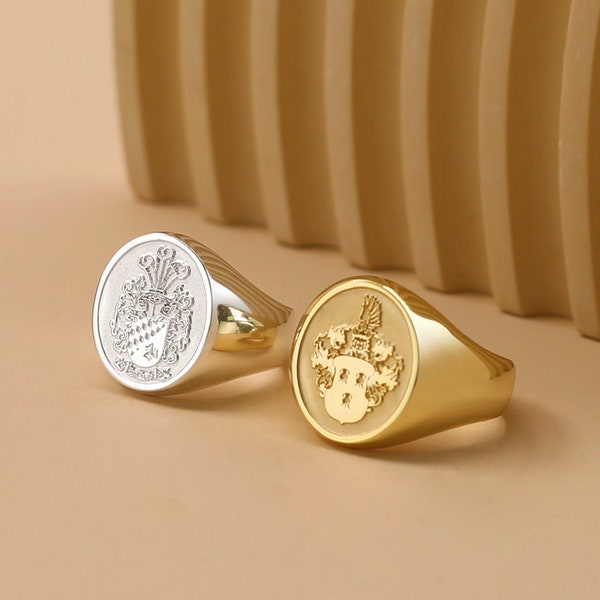 Custom Signet Ring - Shop Online - Etsy