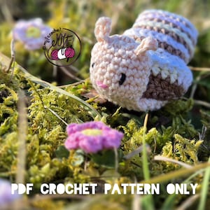 Little SNAIL Goes Back Into His Shell Crochet PATTERN - Etsy
