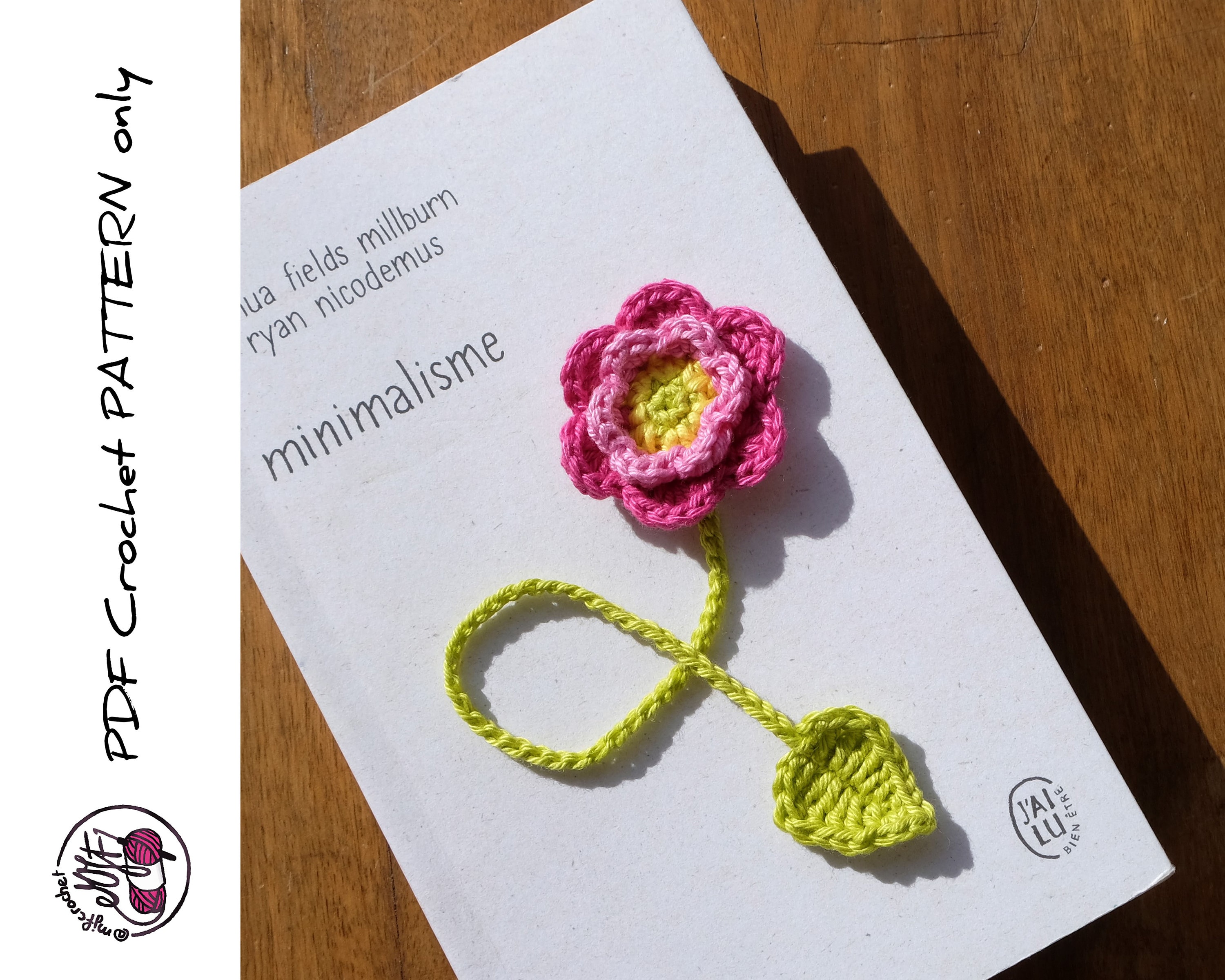 Patron Au Crochet MARQUE-PAGE FLEUR - Etsy