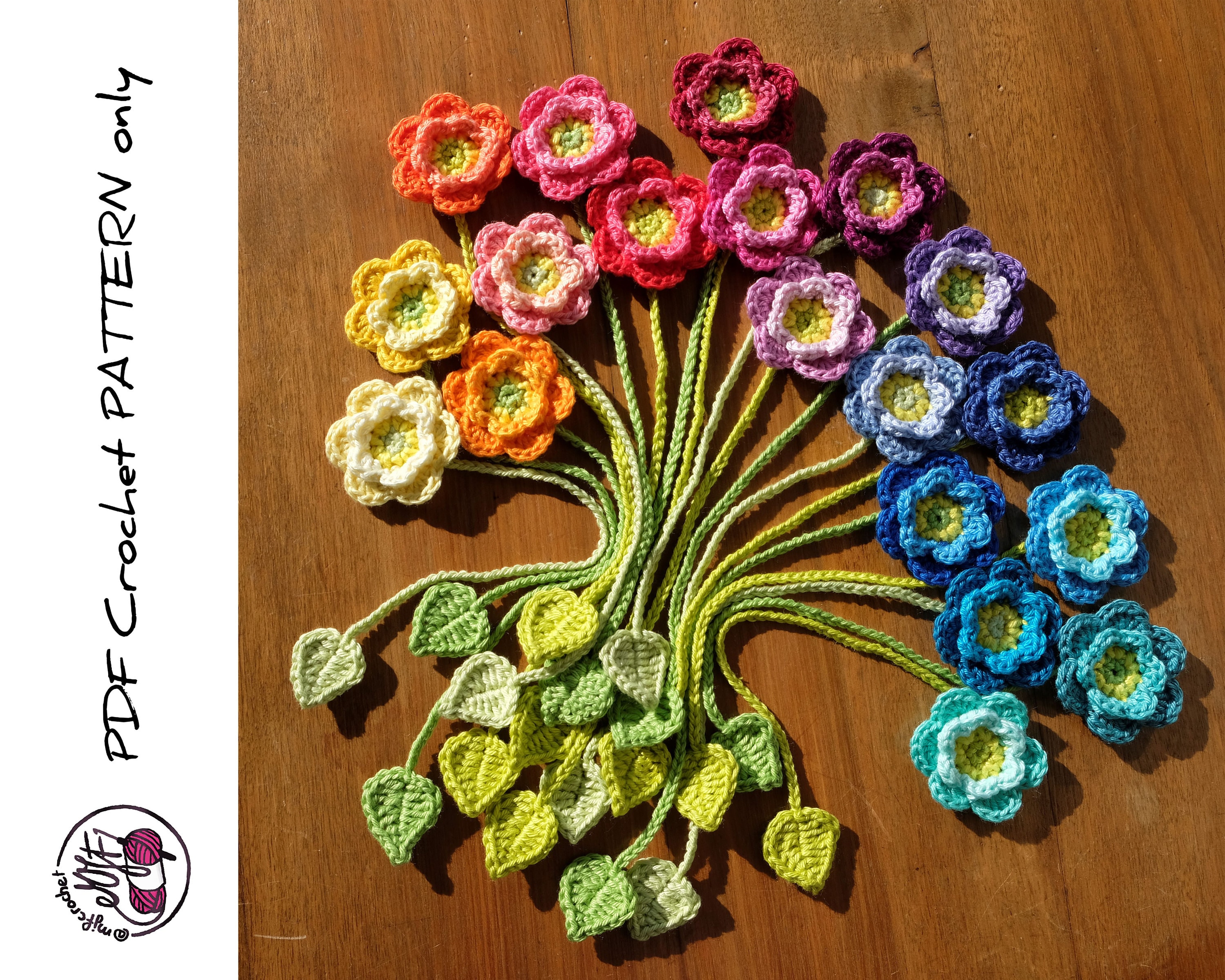 Patron Au Crochet MARQUE-PAGE FLEUR - Etsy