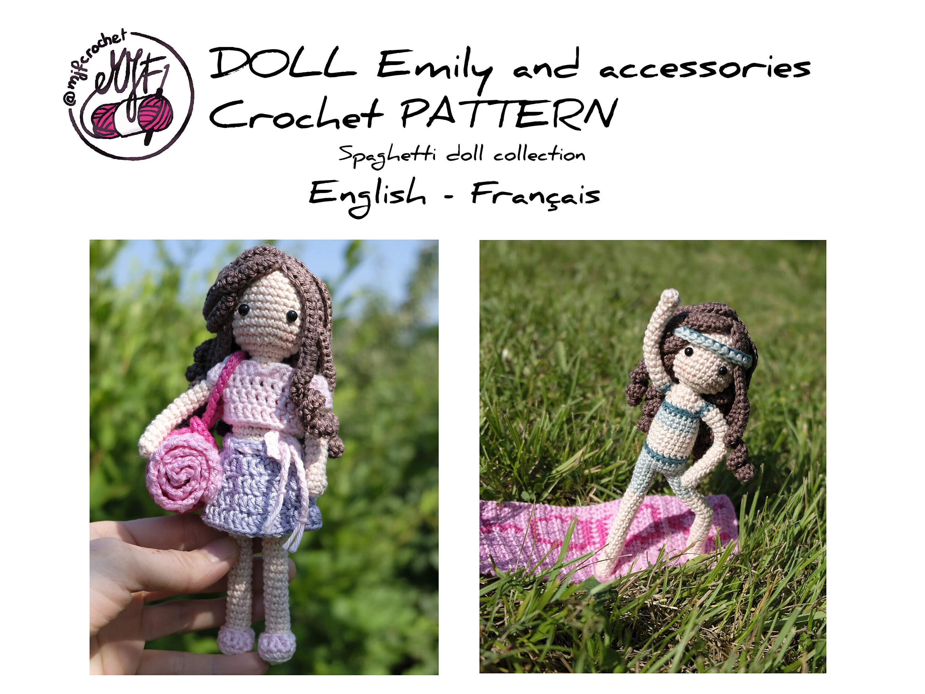 POUPÉE EMILY Et Accessoires Au Crochet MOTIF - Etsy