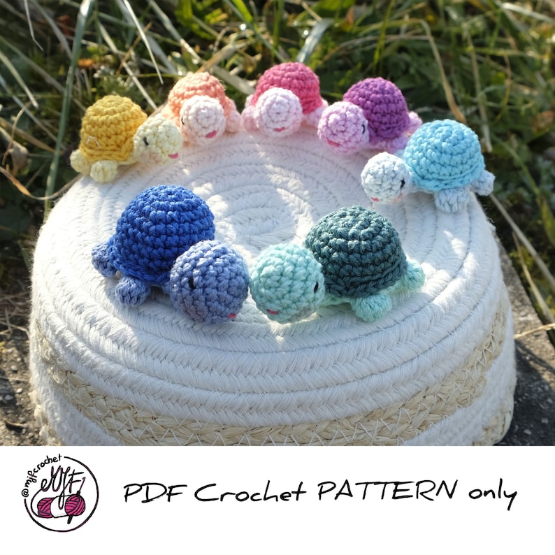 PATRON Au Crochet Mini FAMILLE TORTUE - Etsy