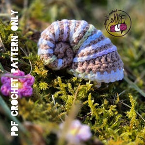 Little SNAIL Goes Back Into His Shell Crochet PATTERN - Etsy