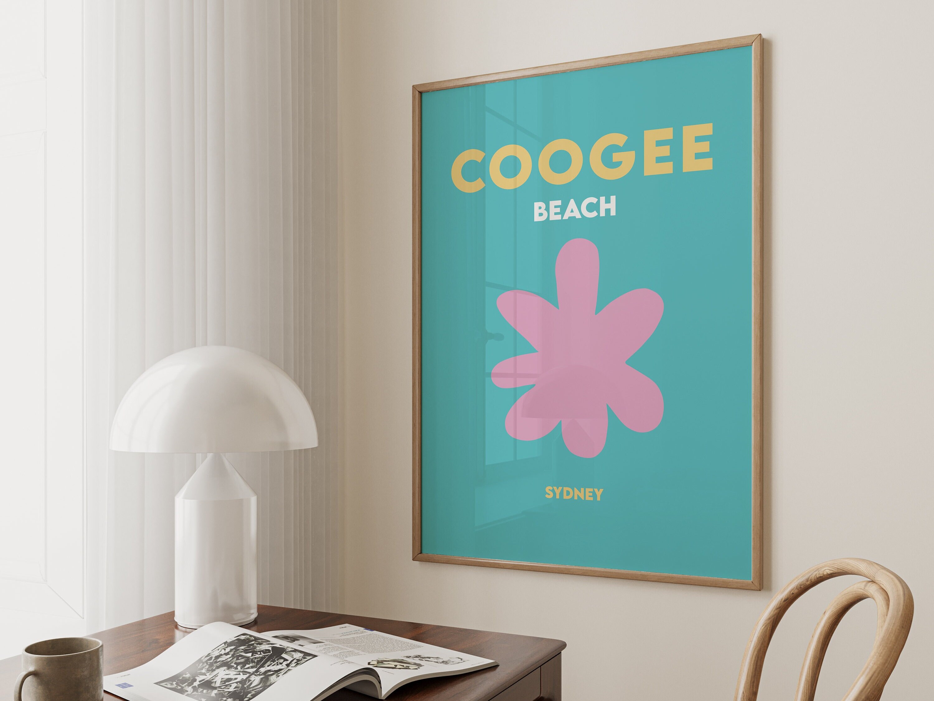 Coogee Beach Australia Print Instant Digital Download, Minimalist ...