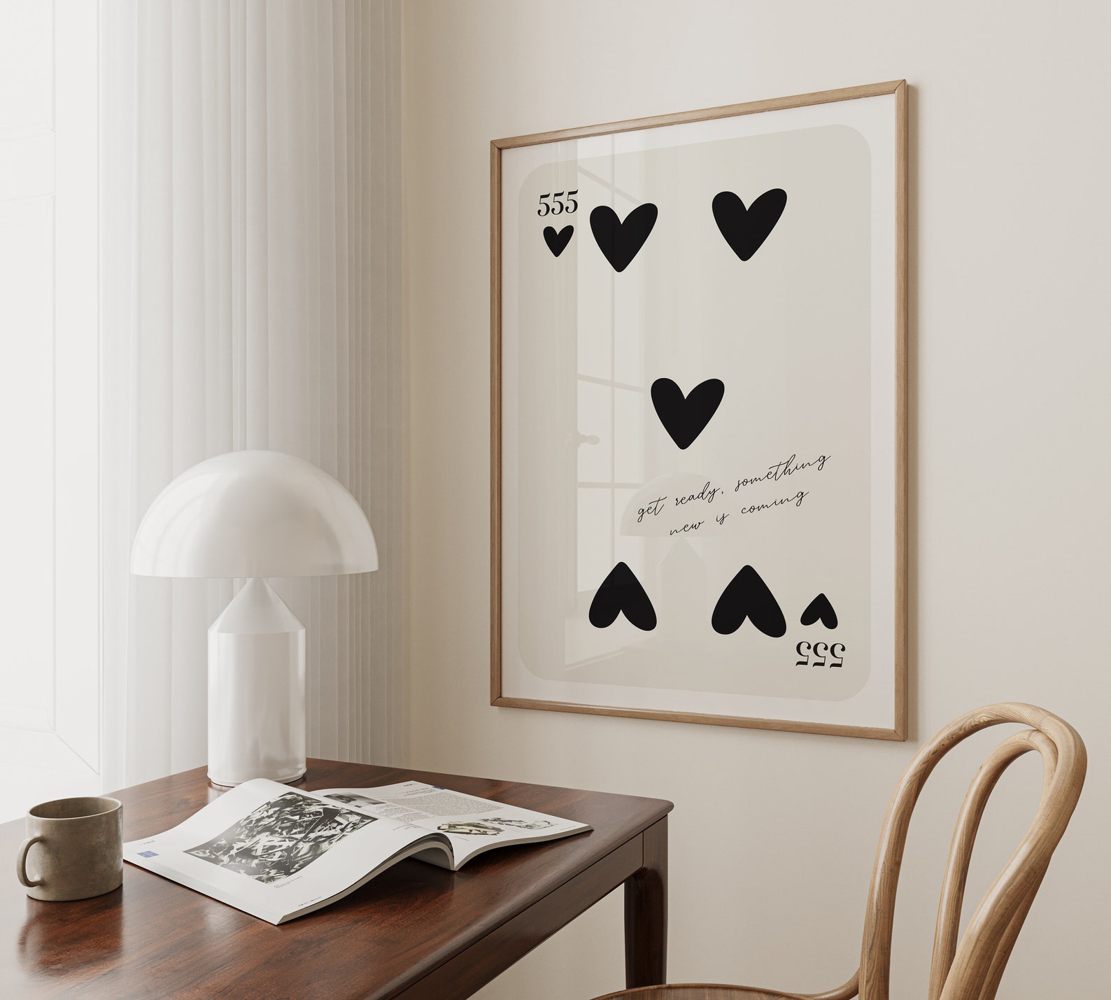 Playing Card Print, Angel Number 555 Poster Instant Digital Download ...