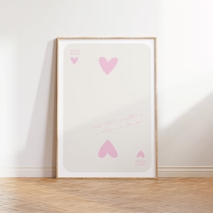 Pink Playing Card Print, Angel Number 222 Poster Instant Digital ...