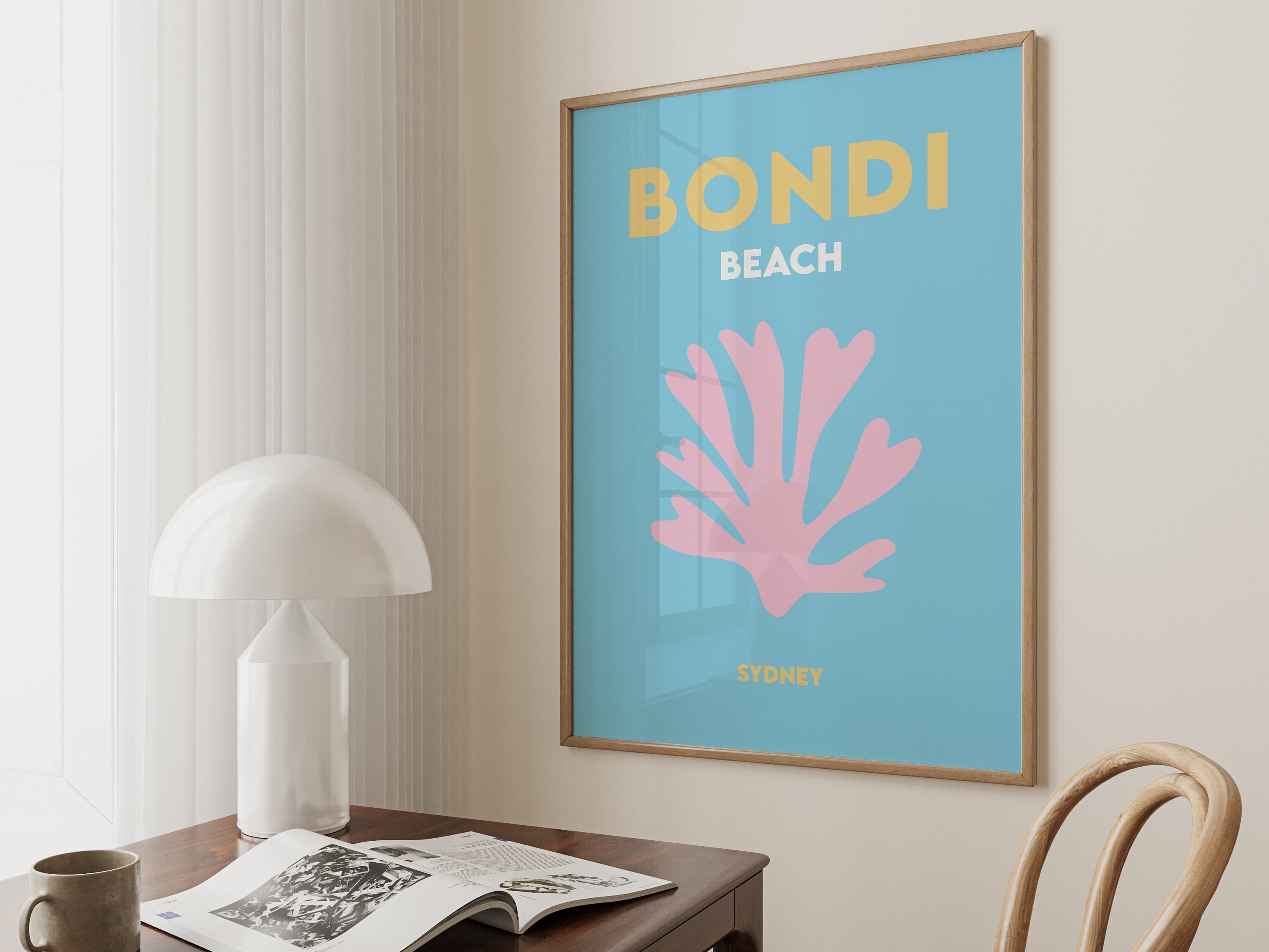 Bondi Beach Print Poster Instant Digital Download, Minimalist Poster ...