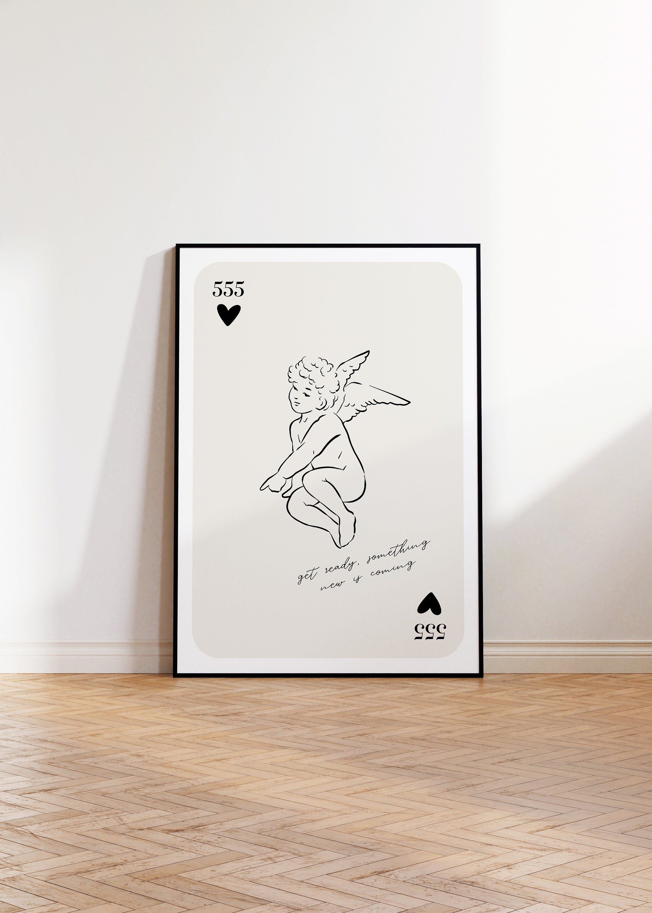 Angel Number 555 Playing Card Print Poster Instant Digital Download ...