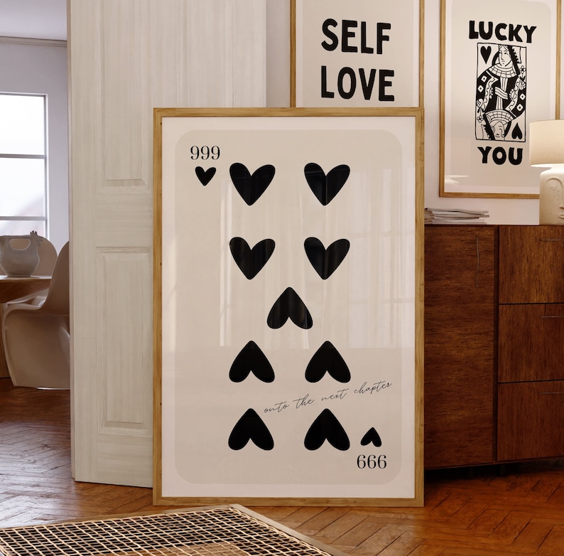 Playing Card Print, Angel Number 999 Poster Instant Digital Download ...