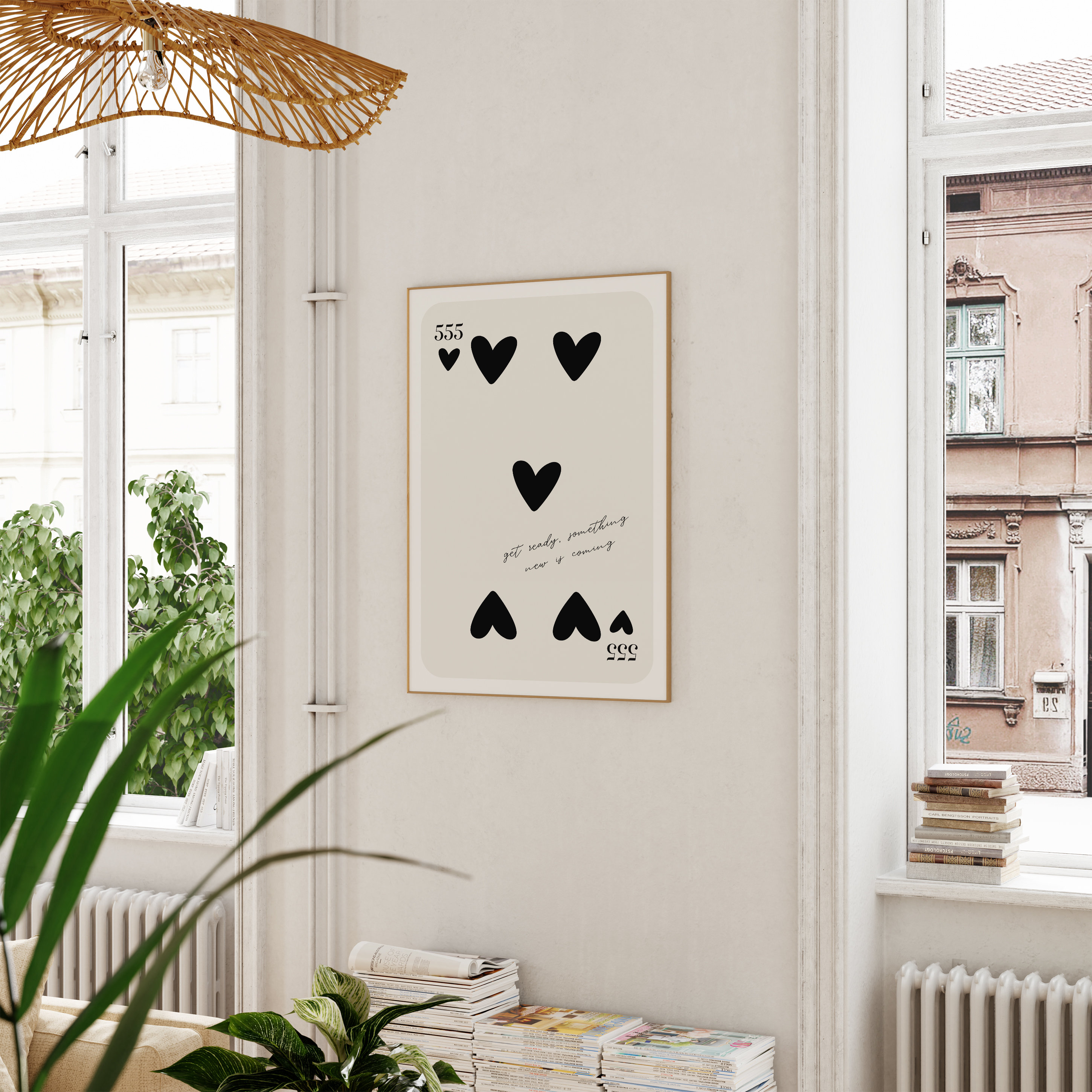 Playing Card Print, Angel Number 555 Poster Instant Digital Download ...