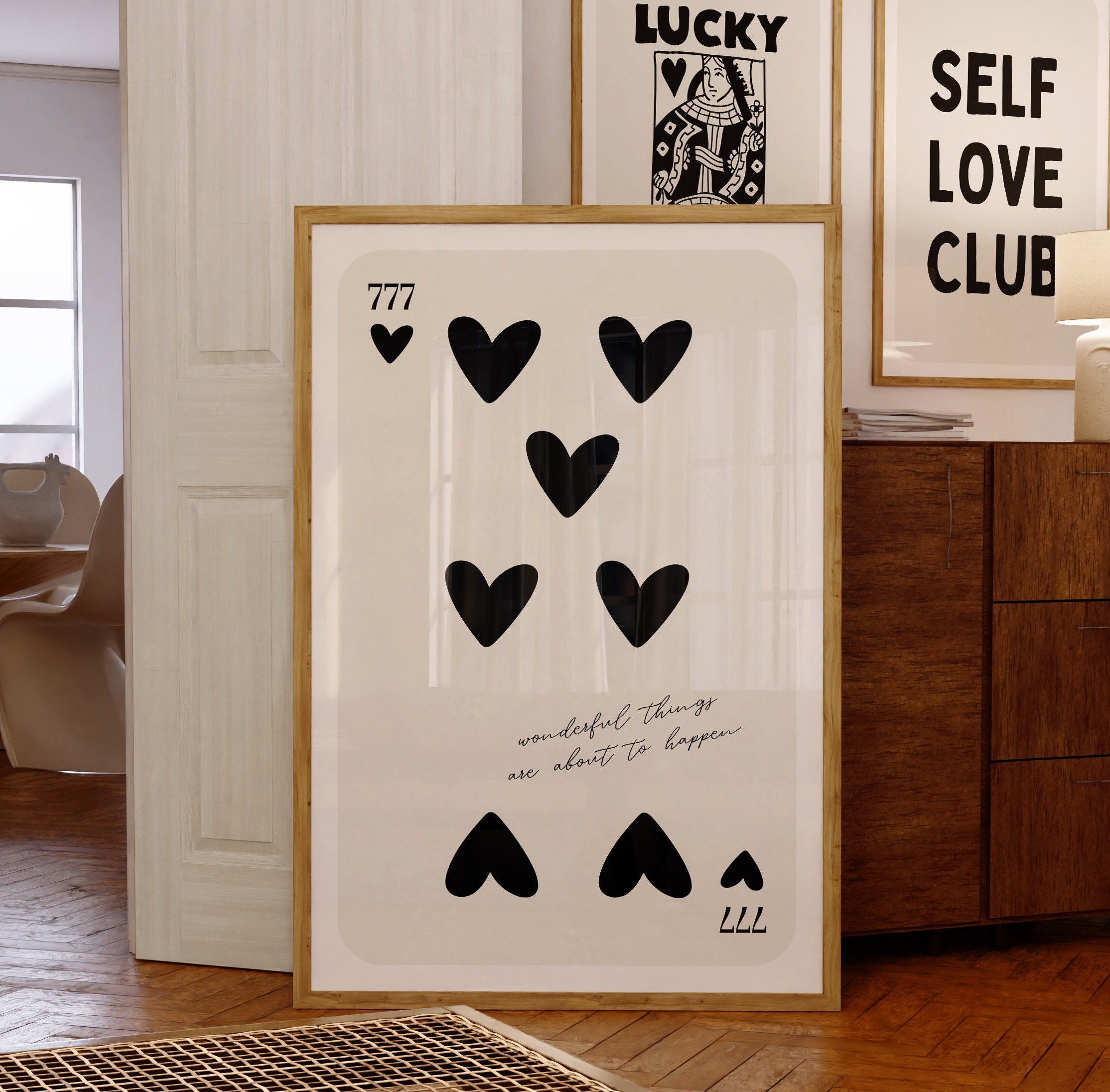 Playing Card Print, Angel Number 777 Poster Instant Digital Download ...