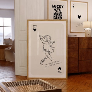 Angel Number 777 Playing Card Print Poster Instant Digital Download ...