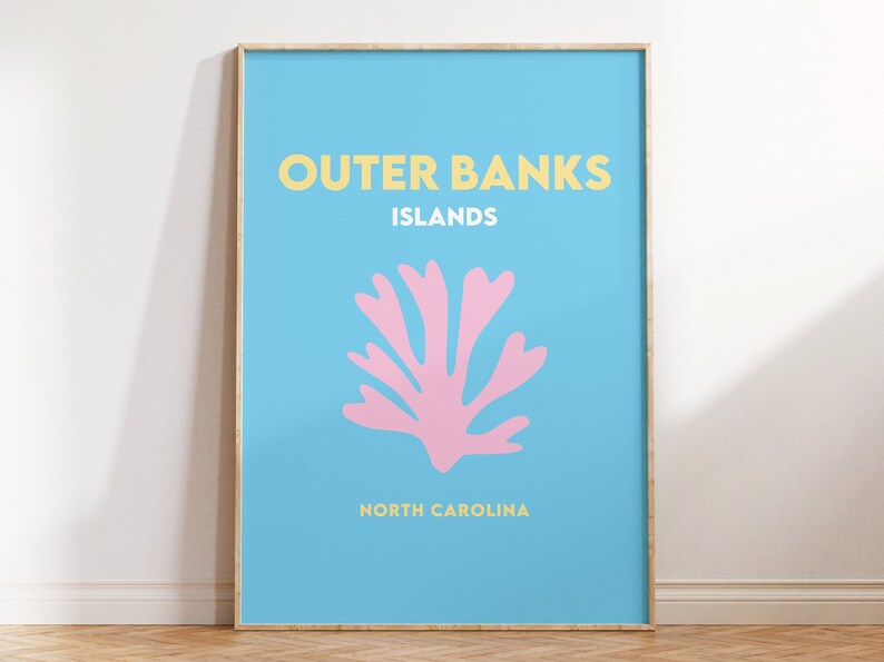 Outer Banks Print Instant Digital Download, Minimalist Poster, Outer ...
