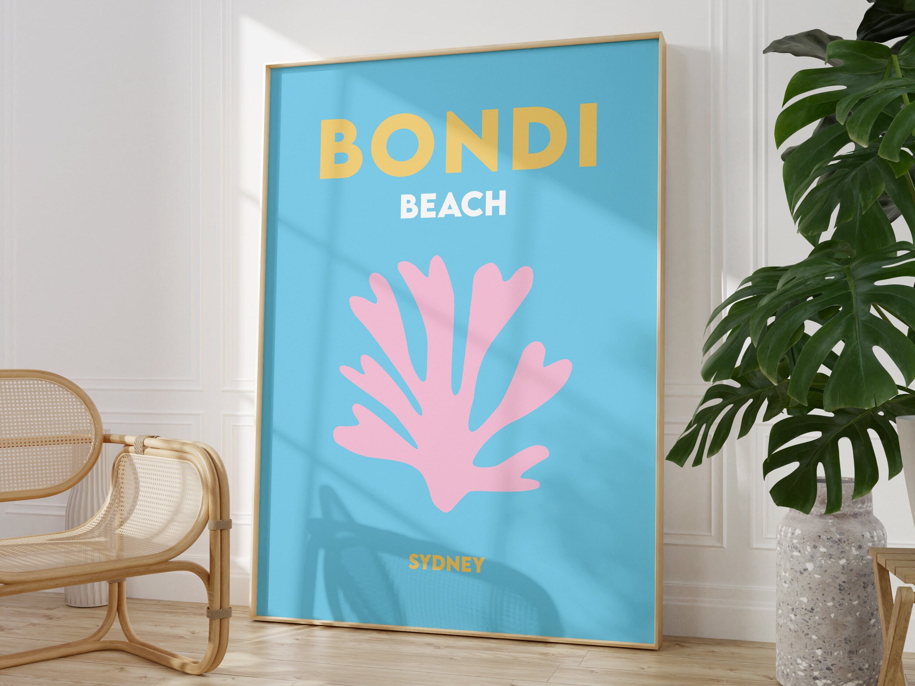 Bondi Beach Print Poster Instant Digital Download, Minimalist Poster ...