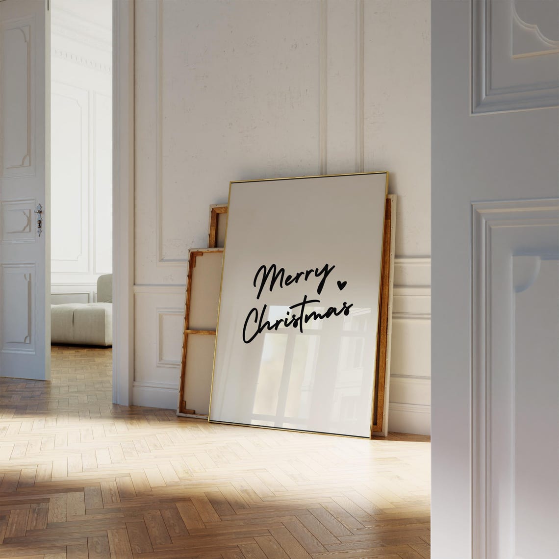 Trendy Christmas Print, Merry Christmas, Christmas Wall Art, Holiday ...
