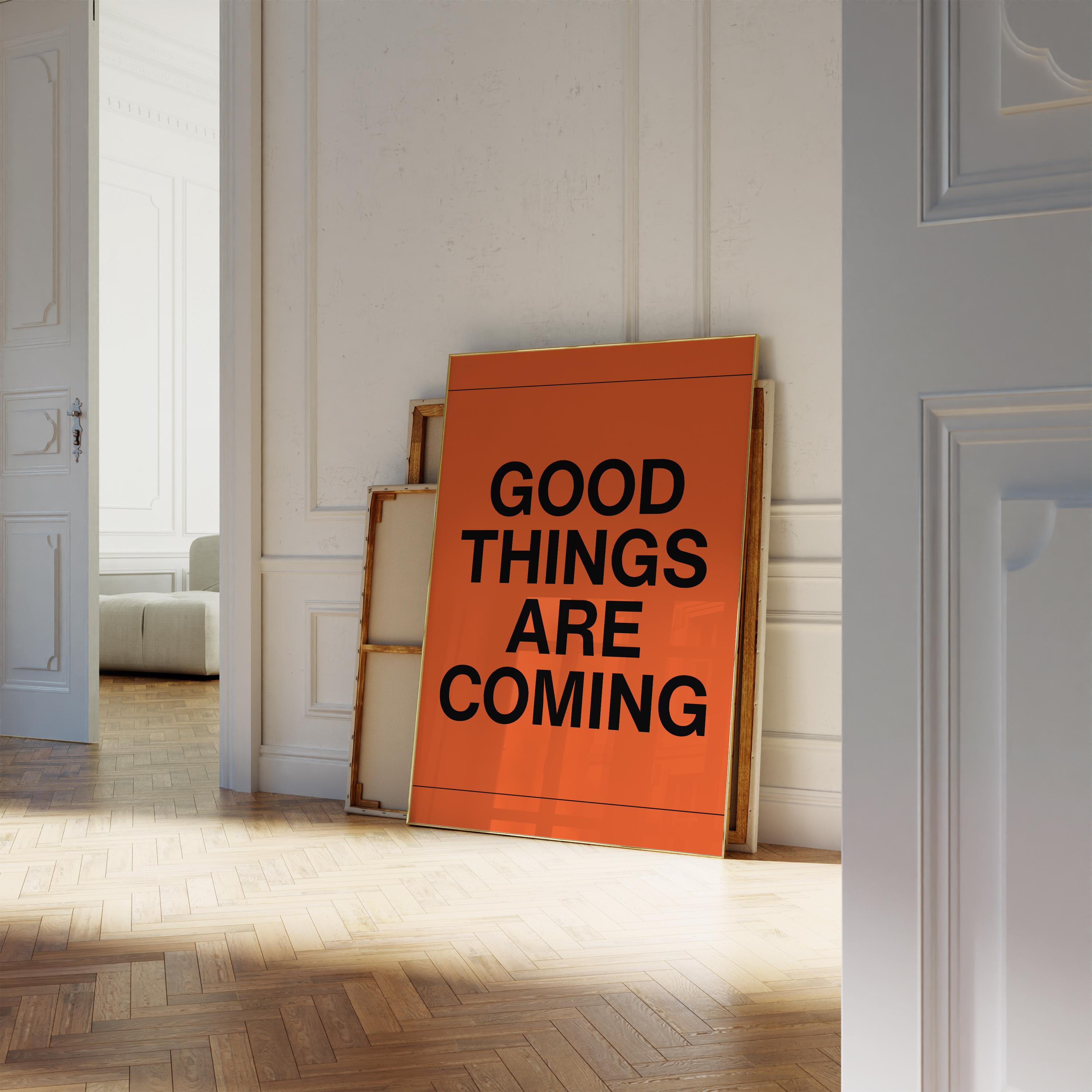 Good Things Are Coming Poster Print Positive Wall Art Prints Neutral ...