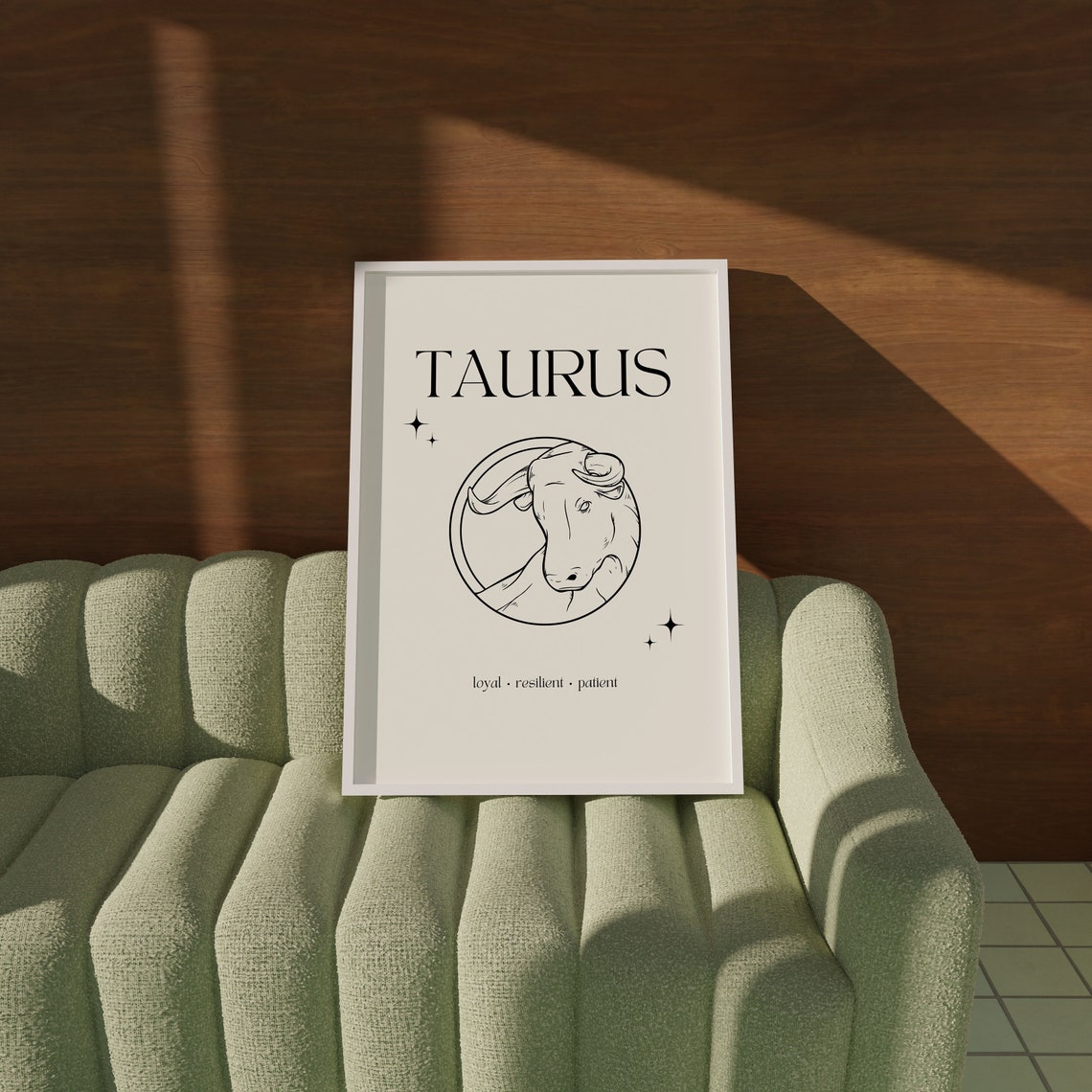Taurus Print Instant Digital Download Poster, Minimalist Taurus Poster ...